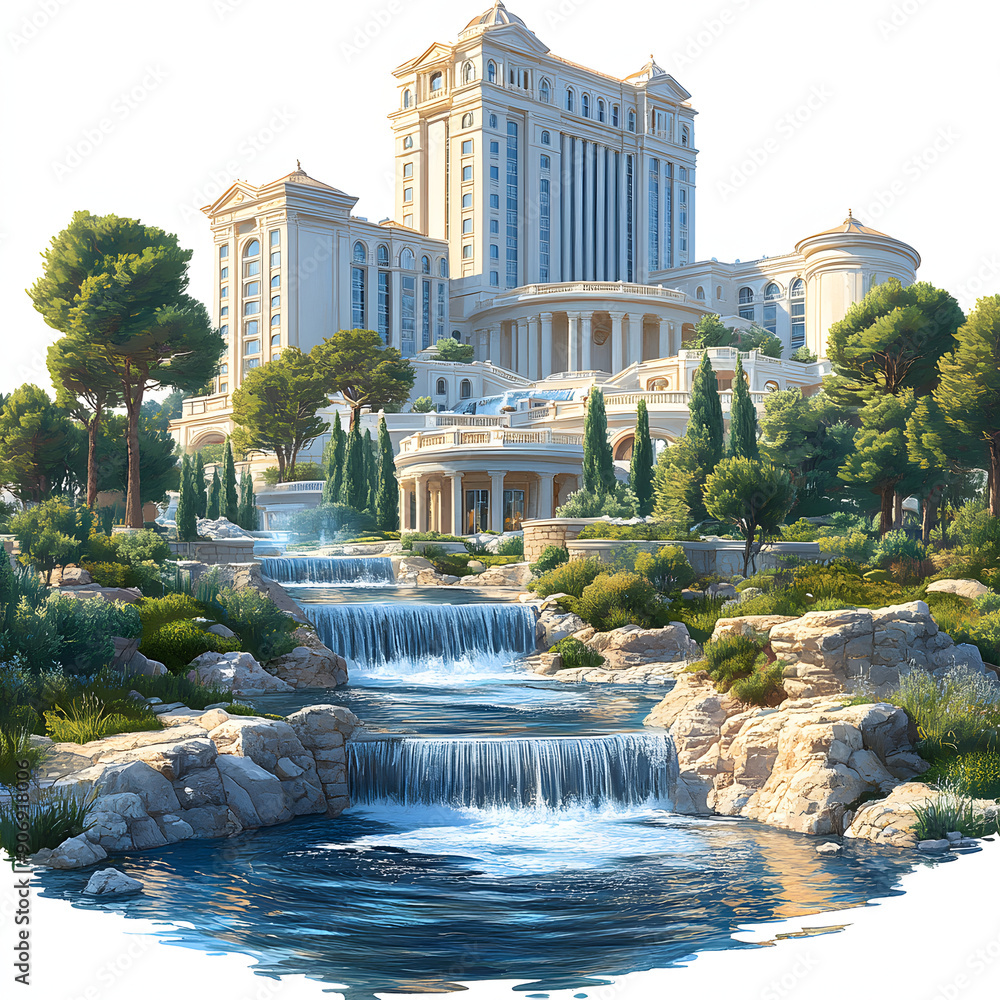 fountains flowing in front of caesars palace las vegas hotel and casino ...