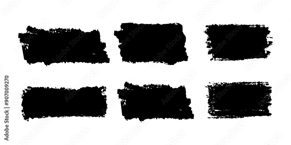 Set of brush frames. Lines and Underline. Textbox. Speech. Border and ...