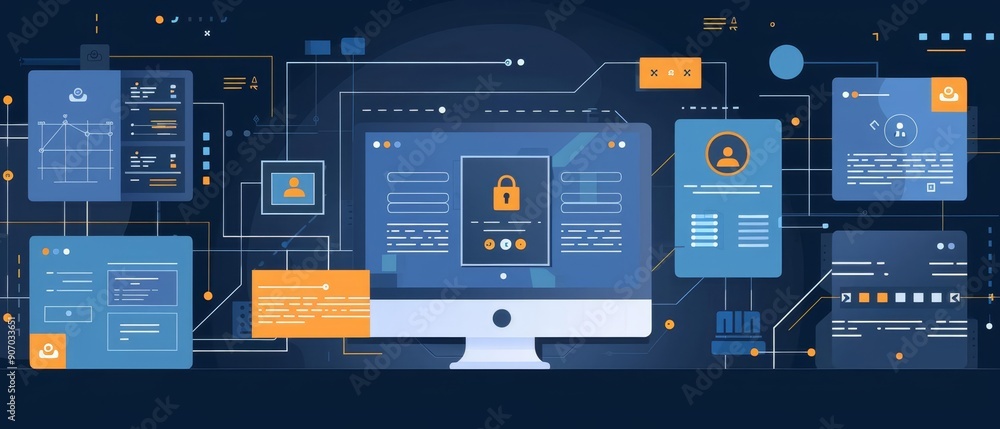 Secure dashboard showing granular access permissions, Least Privilege ...