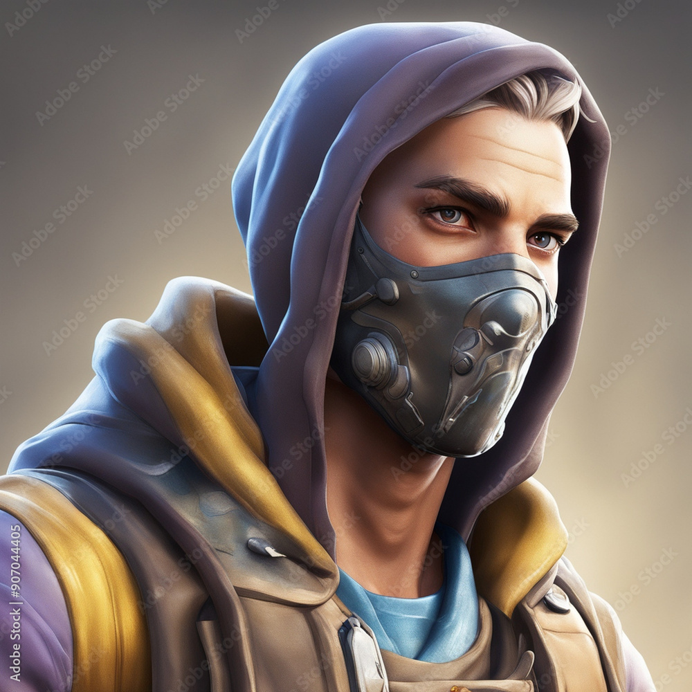 Custom Fortnite Skin Design – 3D Model for Gaming Avatars Stock ...