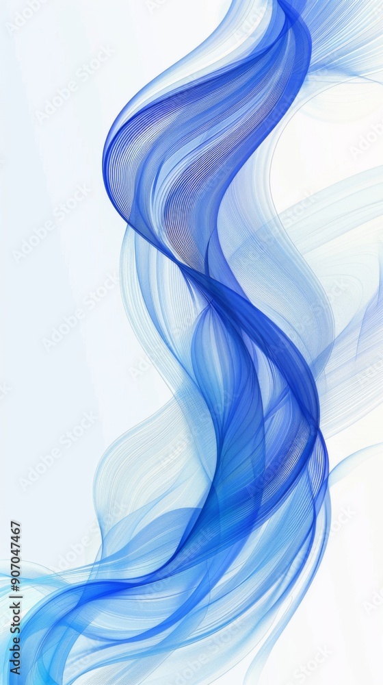Stylized Blue Linear Gradient PNG with a Clean Background for Versatile ...