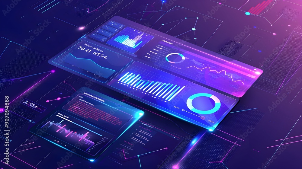 Data CRM business analysis customer report computer technology dashboard system analyst ...