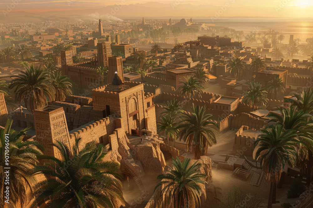 The ancient Sumerian city of Ur.The ancient Sumerian city of Ur. Stock ...