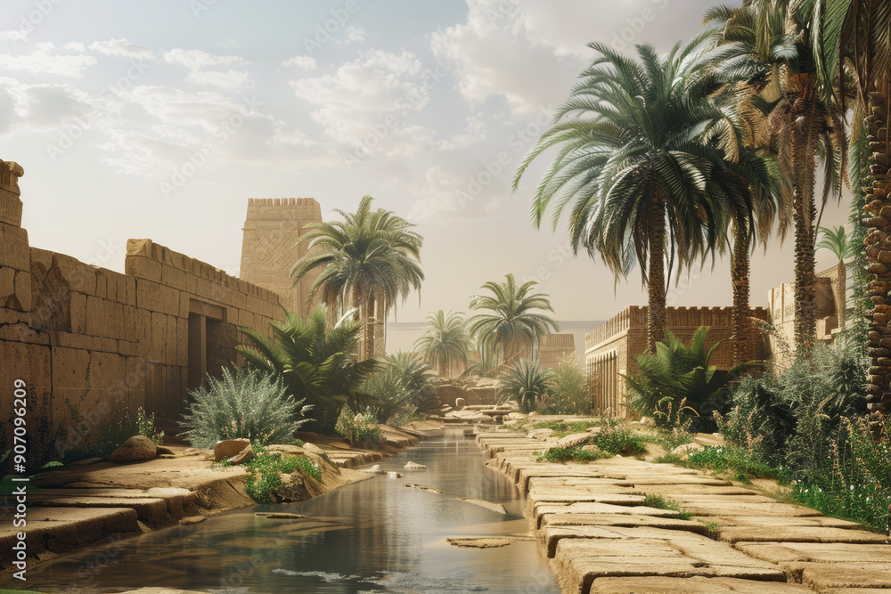 The ancient Sumerian city of Ur.The ancient Sumerian city of Ur. Stock ...