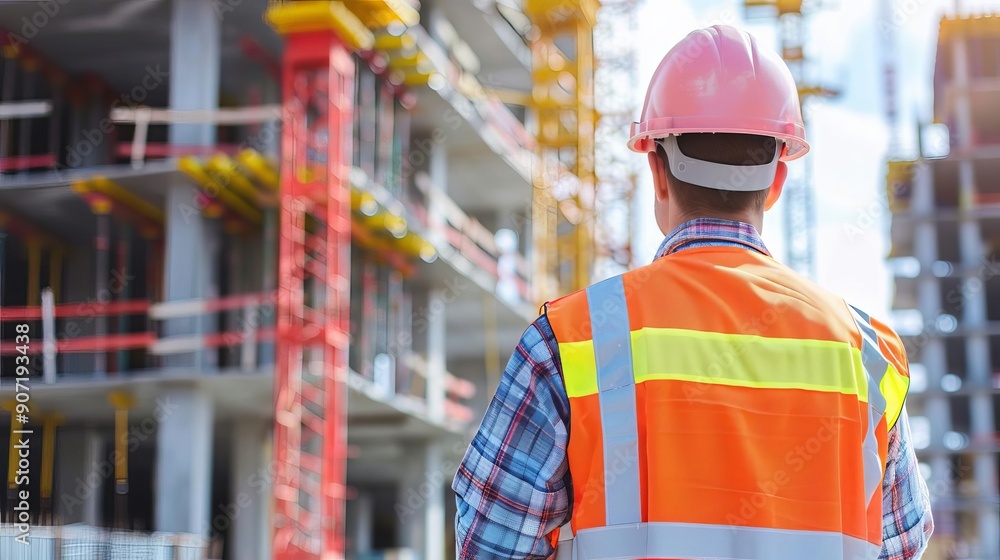 Civil Engineer Structural Safety Safety checks being conducted on a ...