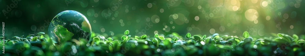 Green Salvation: An Abstract Organic Background Celebrating the Efforts ...