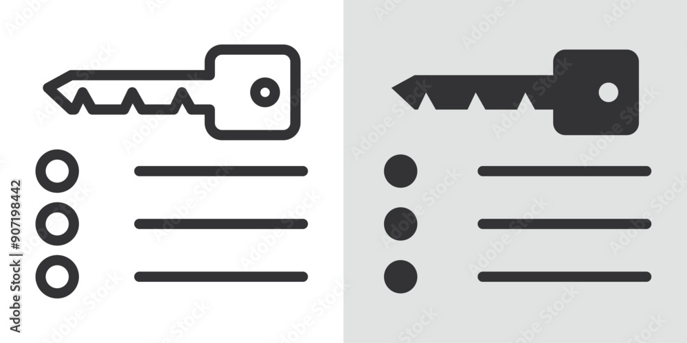 Key takeaway icon Black line art vector logo set Stock Vector | Adobe Stock