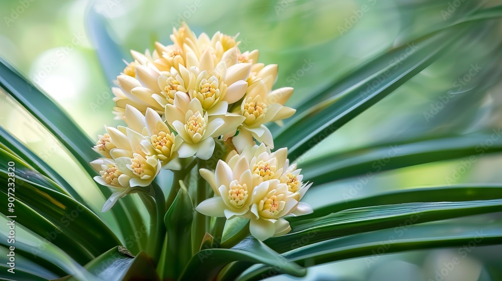Fragrant Screwpine flower (Pandanus fascicularis, Pandanus odorifer ...