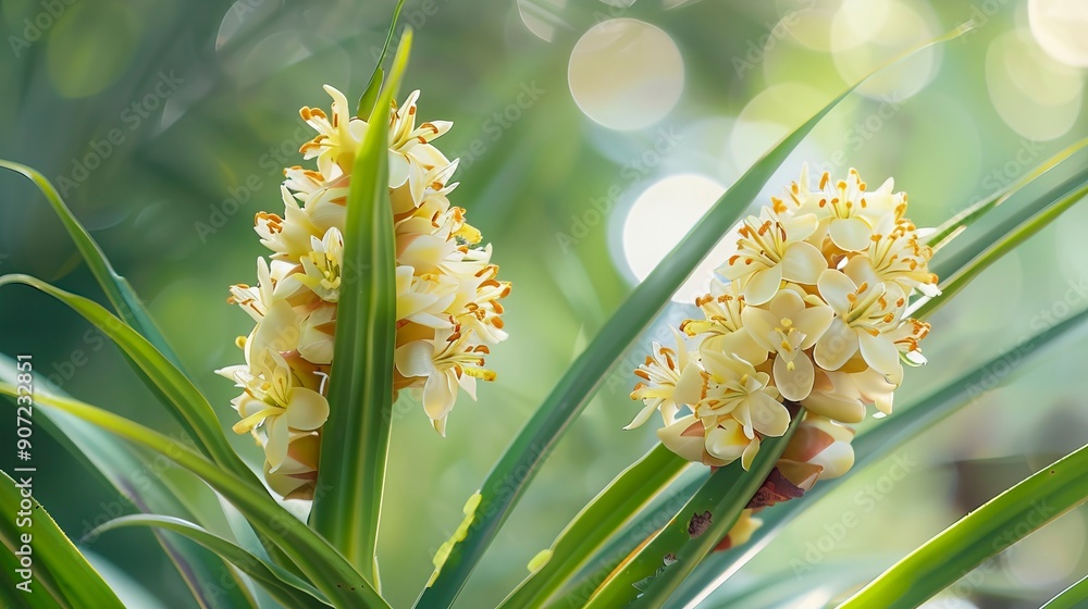 Fragrant Screwpine flower (Pandanus fascicularis, Pandanus odorifer ...