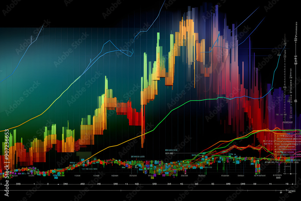 Color-coded Line Graph Displaying the Volatility of the Foreign ...