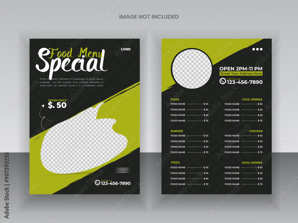 Sea Food Healthy Restaurant Food Menu Design Template healthy food ...