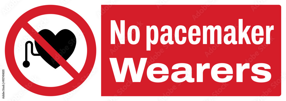 ISO prohibition safety signs_no pacemaker wearers landscape tex ...