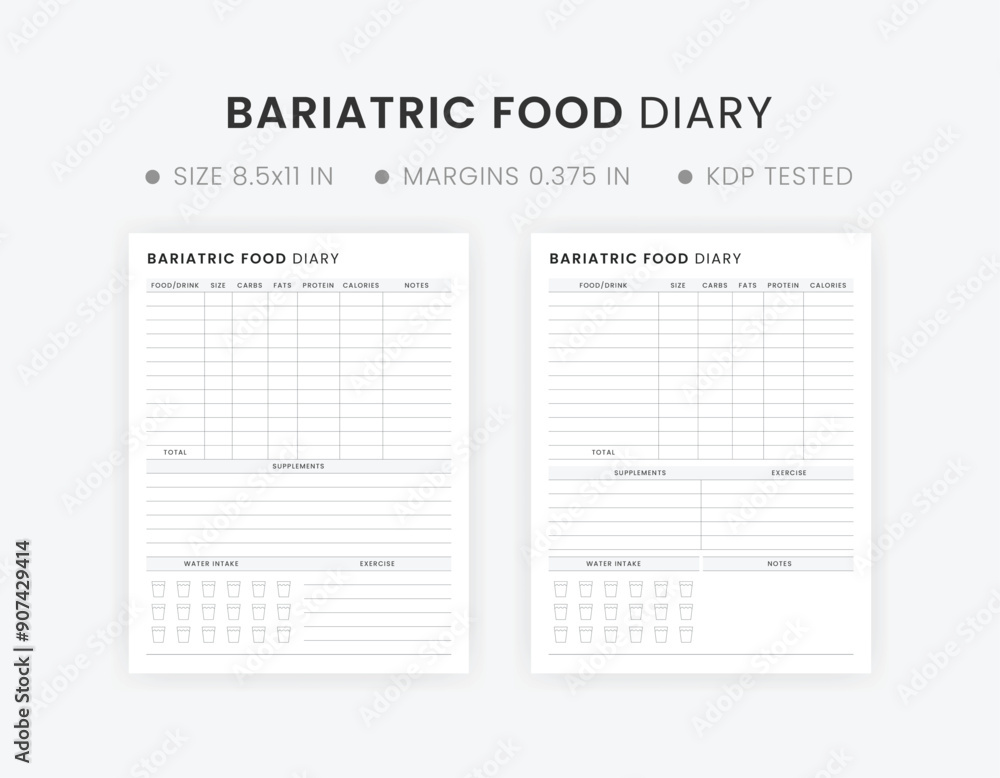 Bariatric Food Diary | Gastric Bypass Post Op Diet Plan | Gastric ...