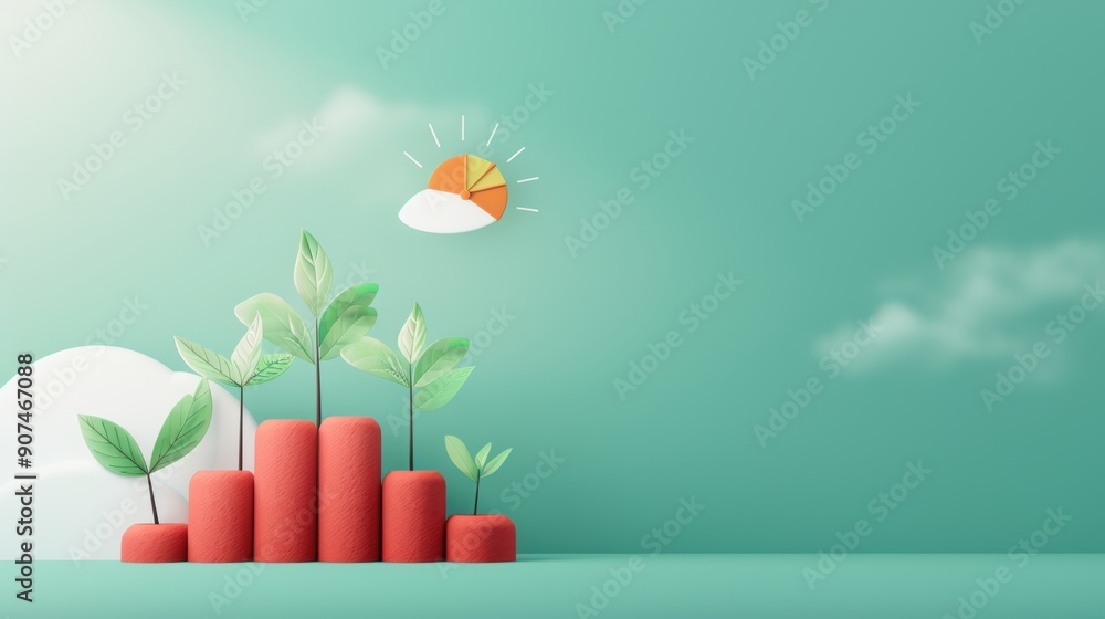 Enhance your business growth charts with eye-catching illustrations ...