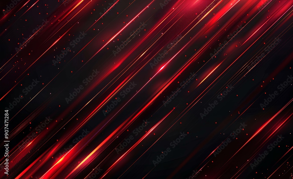 Red and black background with diagonal lines for copy space, abstract ...