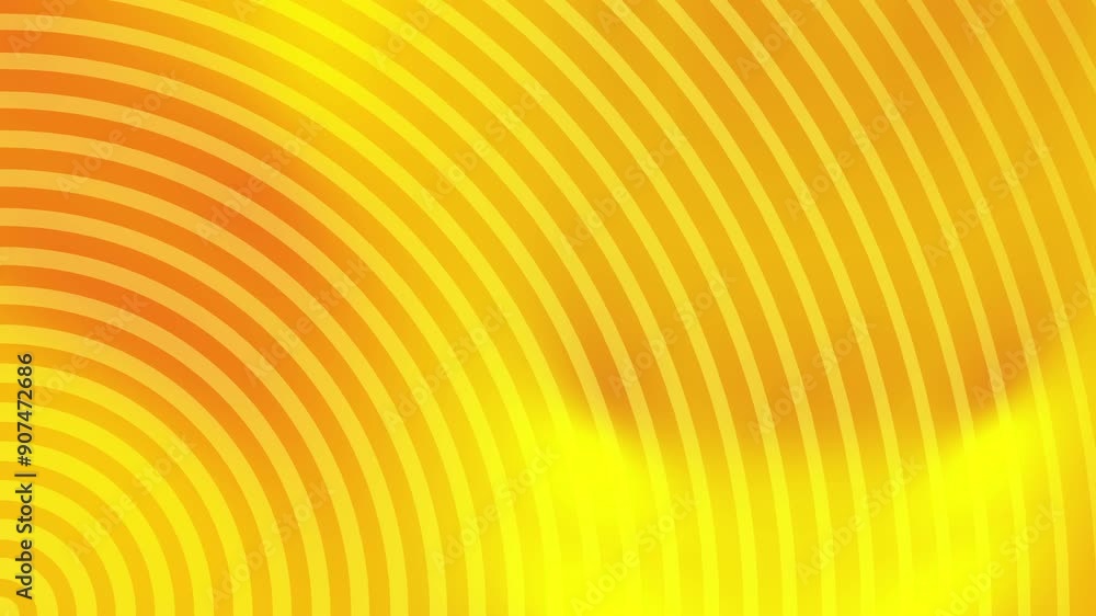 Animated curved yellow gradient lines on an orange background. Suitable ...