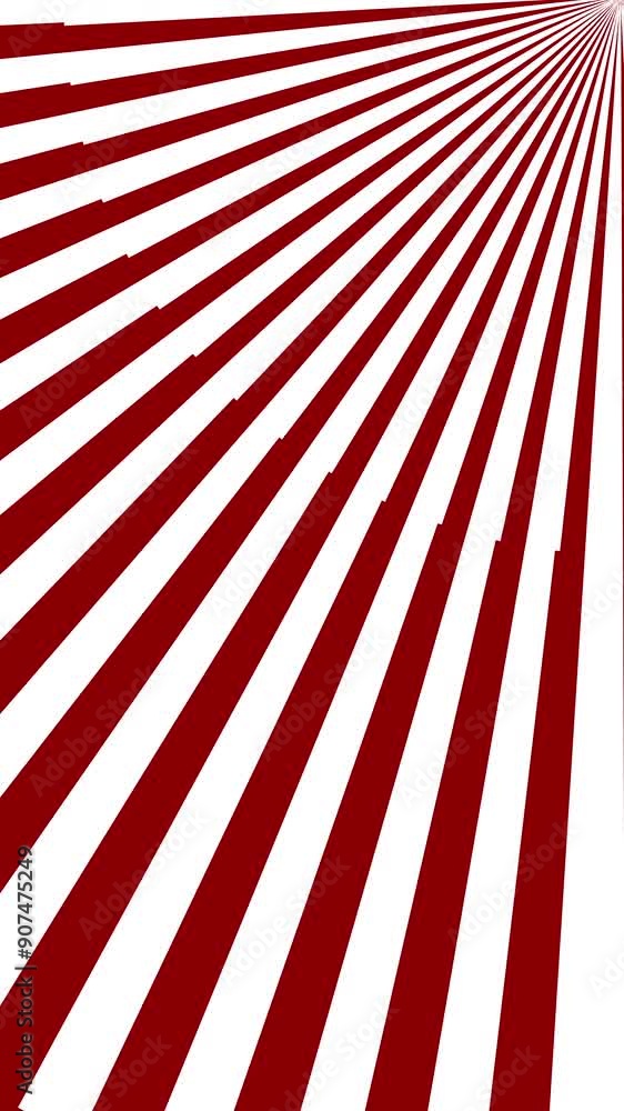 White Sunburst Pattern Rotating on Right Upper Corner of Red Wallpaper ...