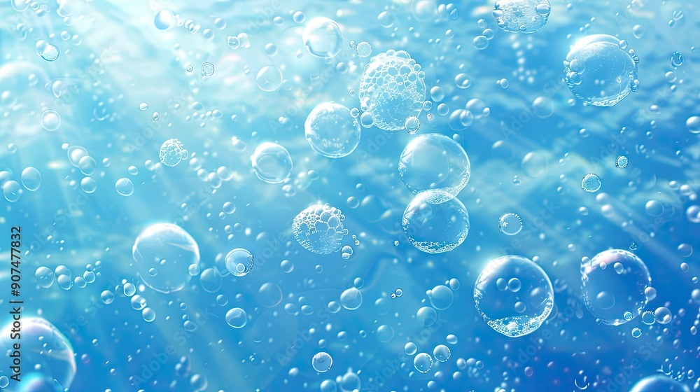 Shampoo square frame of realistic water bubbles with diagonal stripe ...