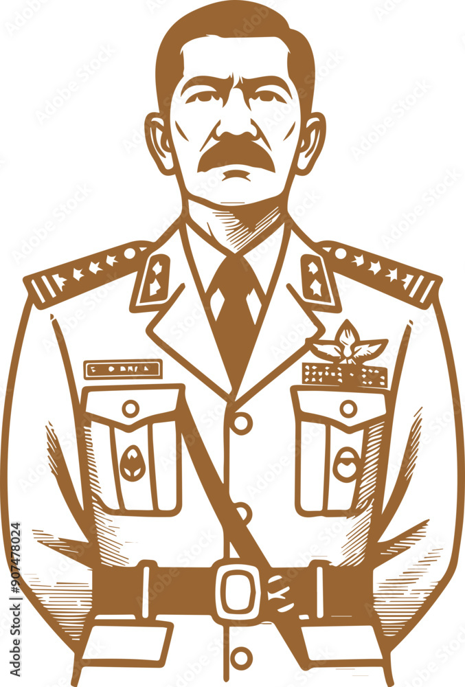 General Sudirman Commander Of The First Indonesian National Army ...