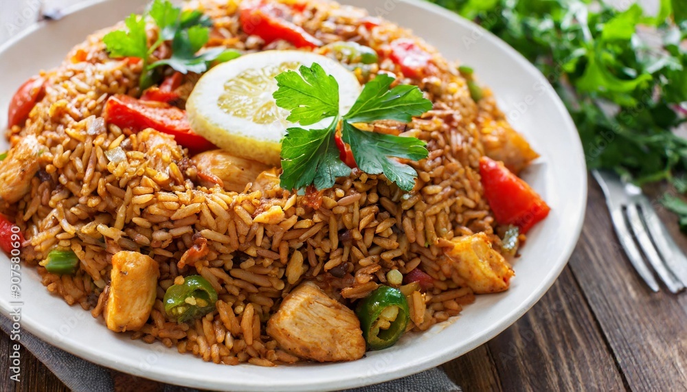 Authentic Maqluba: Upside-Down Rice Dish with Chicken and Vegetables ...