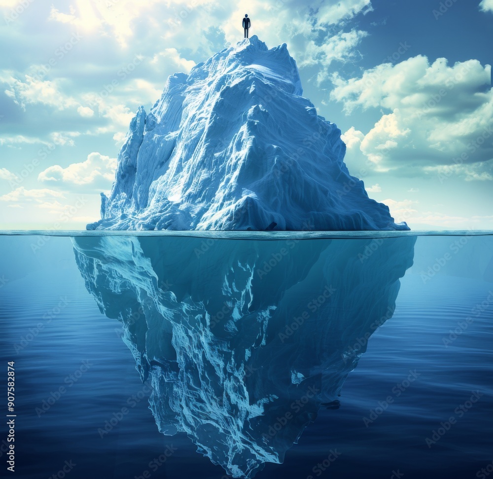 Unseen Threats Loom Beneath the Surface: A Visual Metaphor for Hidden ...