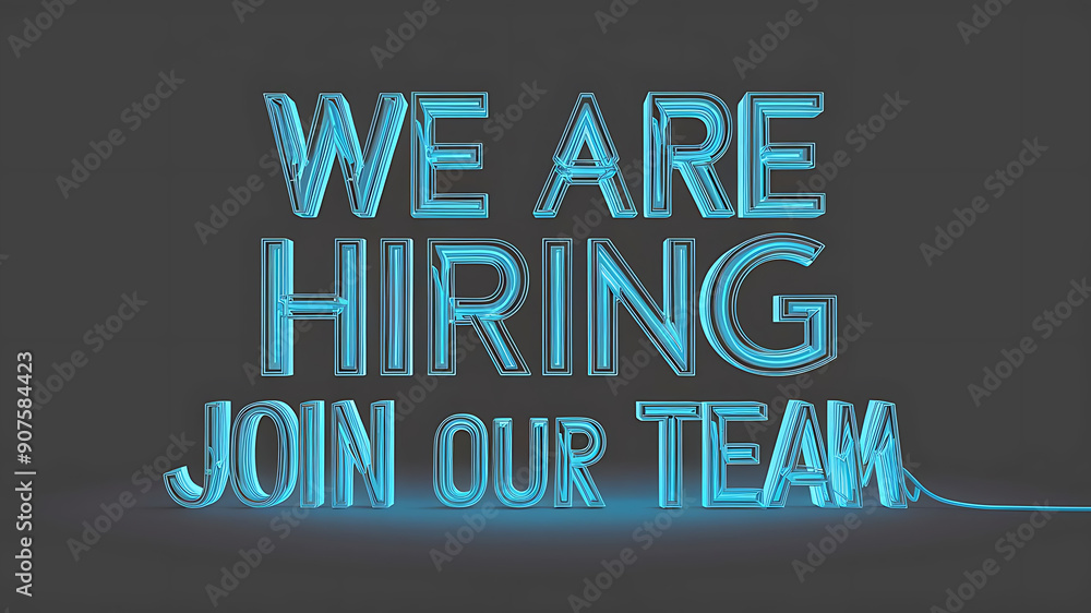 we are hiring join our team text on dark background, perfect job ...