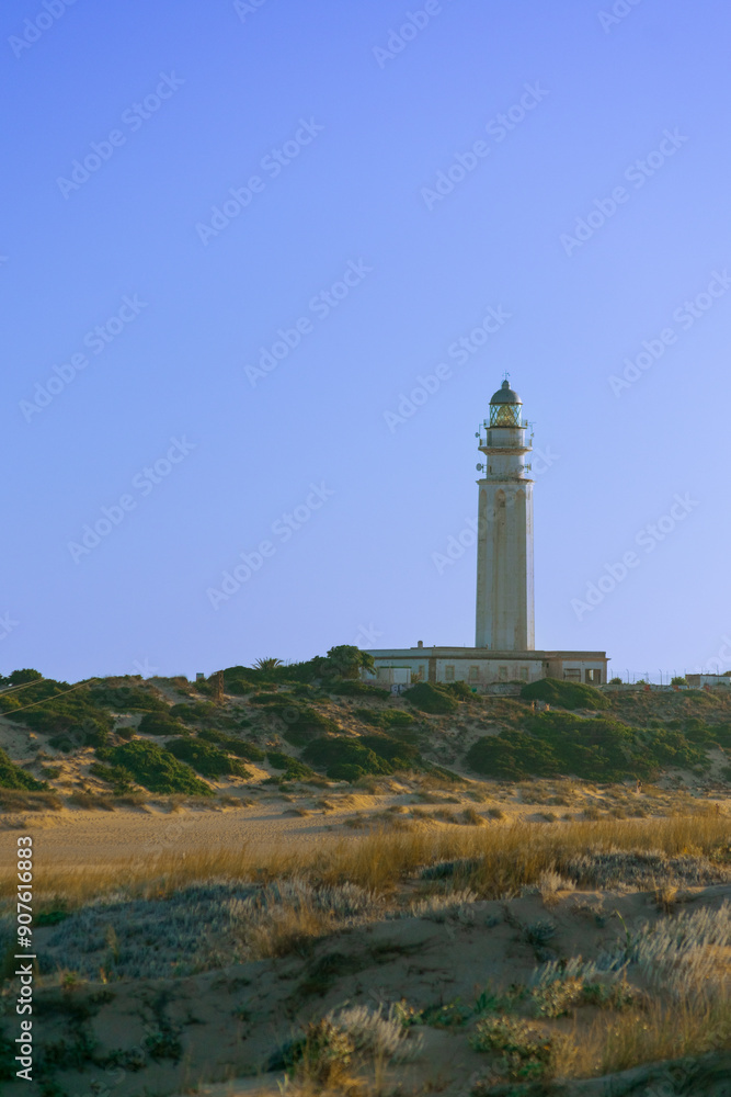 majestic lighthouse of trafalgar of arabic construction, in one of the ...