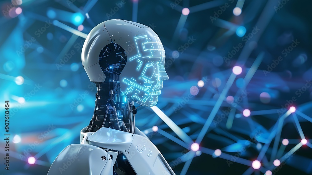 Human interact with AI artificial intelligence virtual assistant ...