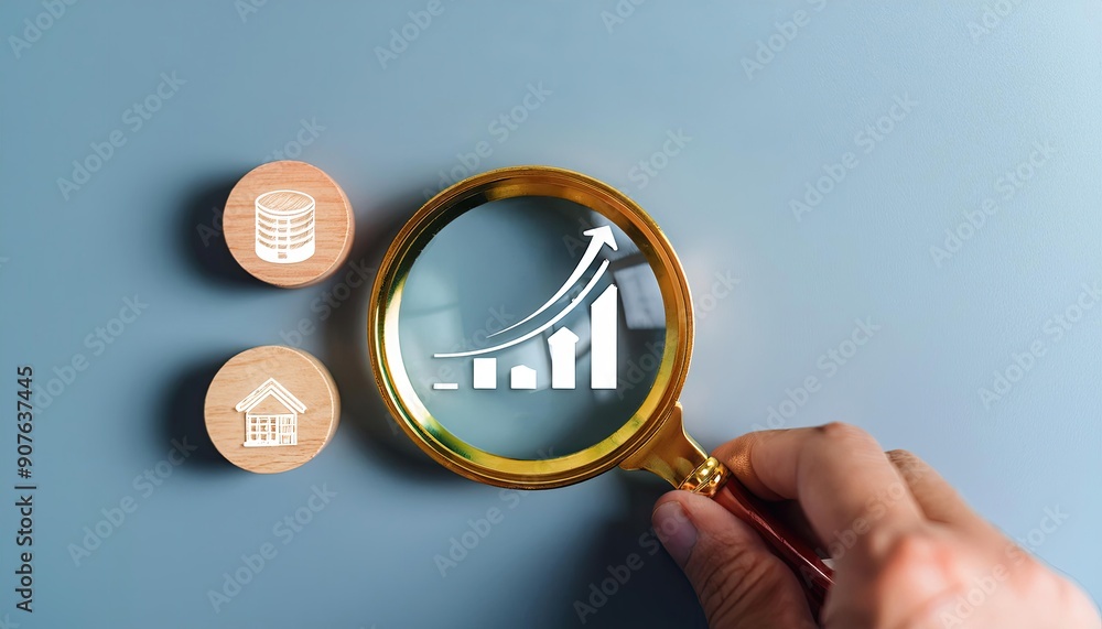 ภาพประกอบสต็อก Effective business concept. Quality increase and cost ...