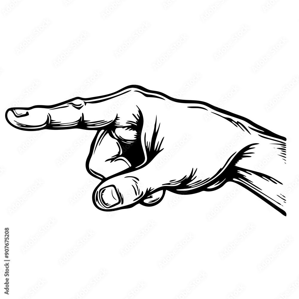 Pointing finger SVG vector transparent background PNG clipart Stock ...