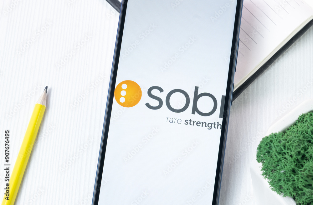New York, USA - 1 August 2024: Swedish Orphan Biovitrum sobi Logo on ...