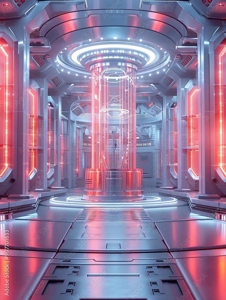 simple sci-fi style design, high-end futuristic sense. In the middle ...