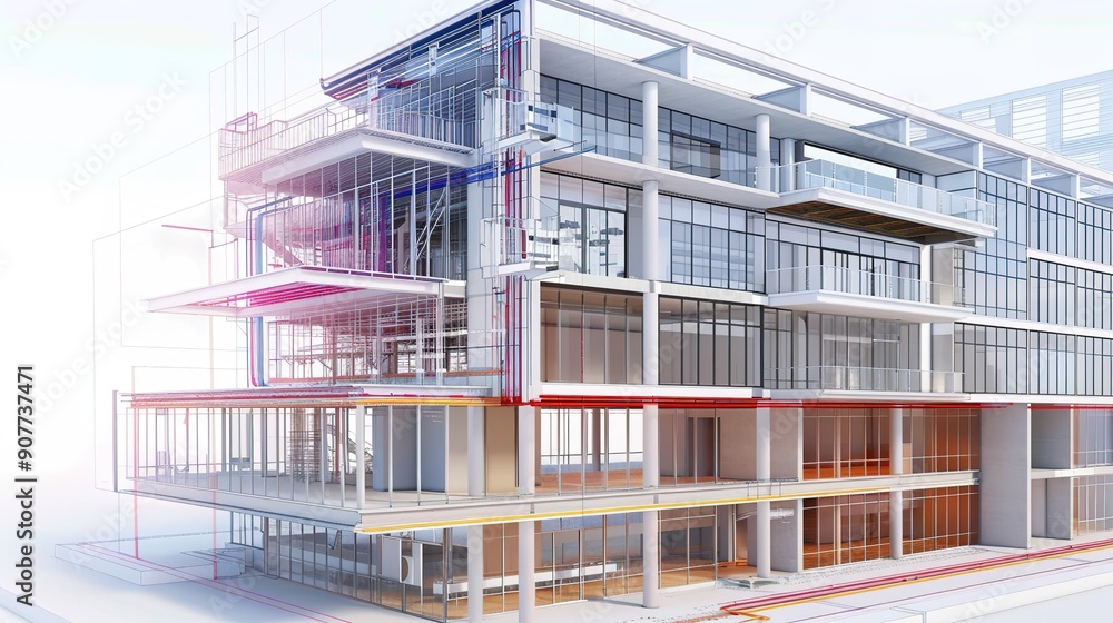 Revit Diagram: Detailed Architectural Design and Building Information ...