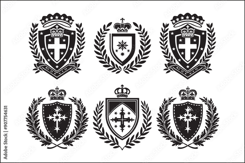 Shield Logo, Logo Design Bundle, Shield Icon, Emblem Logo, Vector Logos ...