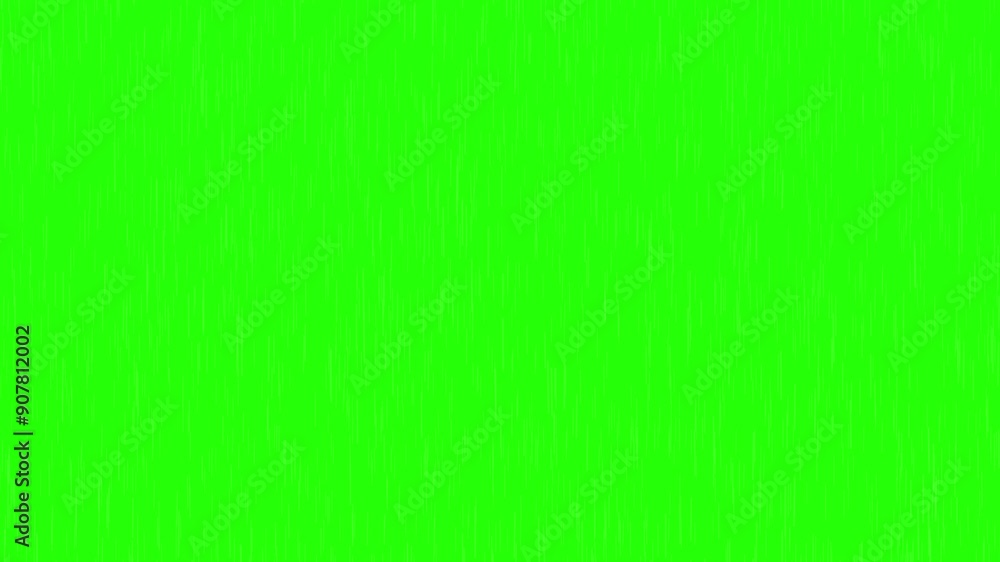 Loop Animation Heavy Rain Droop Fall Green Background Effects Seamless ...
