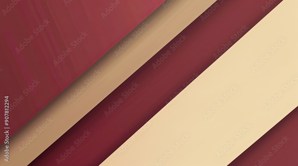 Elegant Corporate PowerPoint Template with Maroon and Beige Gradients ...