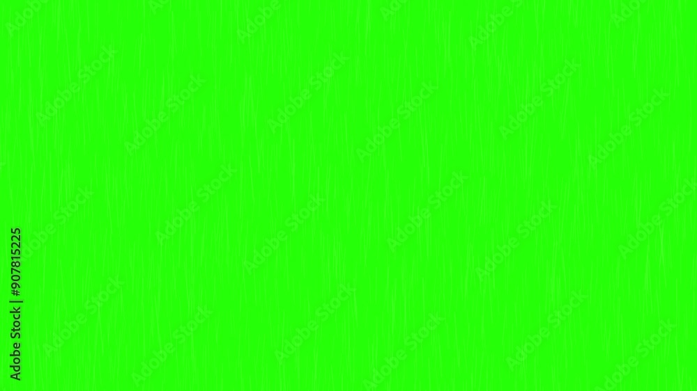 Loop Animation Heavy Rain Droop Fall Green Background Effects Seamless ...