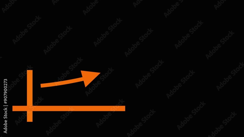 Business chart with color arrow symbol. Profit growing sign. Progress ...