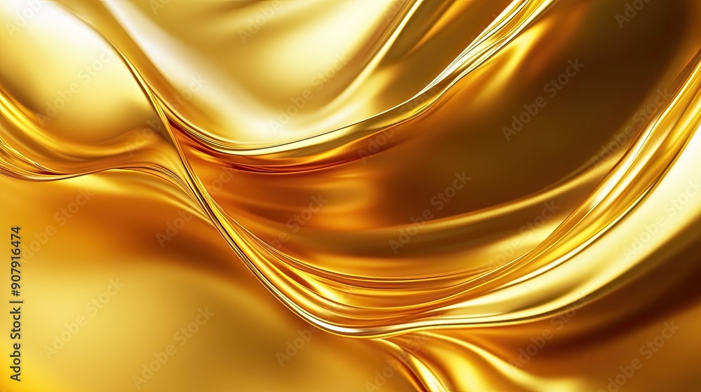 Abstract gold background with a smooth, clean texture and gentle ...