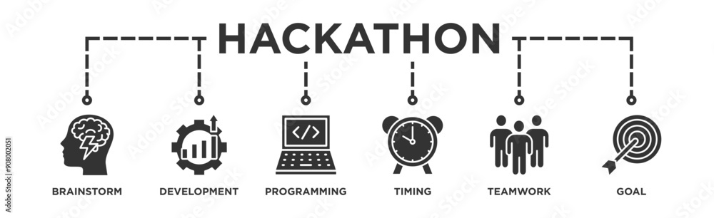 Hackathon icon - vector illustration . hackathon, brainstorm ...
