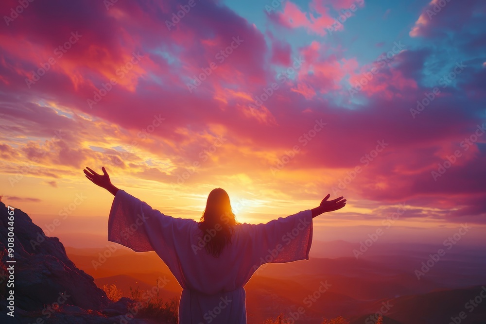 Jesus Christ with his arms open to humanity - Salvation and ...