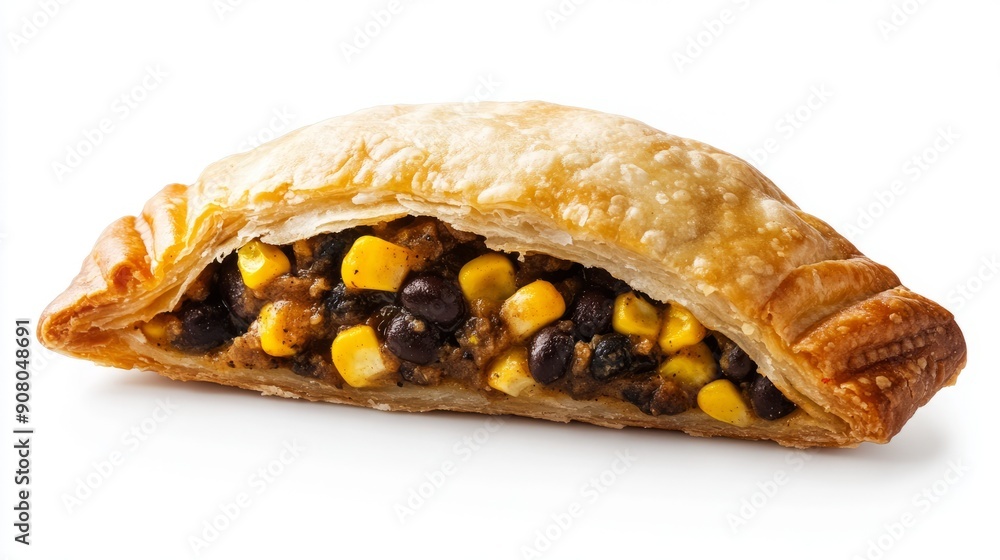 Black bean and corn pastry. Delicious pastry filled with sweet corn and ...