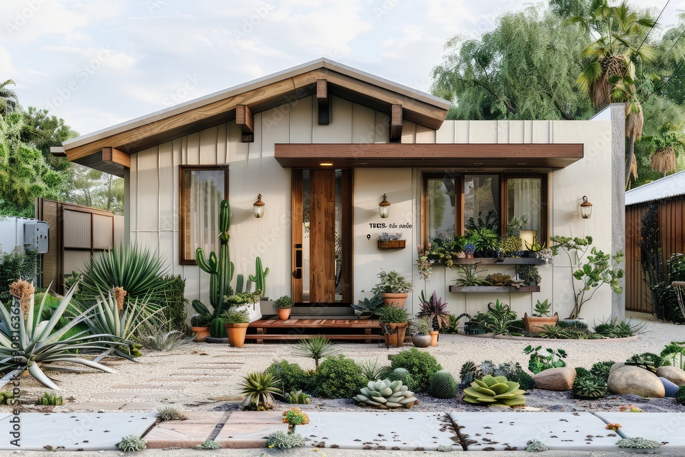 Beautiful modern house exterior with grass field Modern residential ...