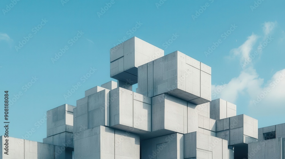 Deconstructivist architecture, fragmented forms, focus on ...