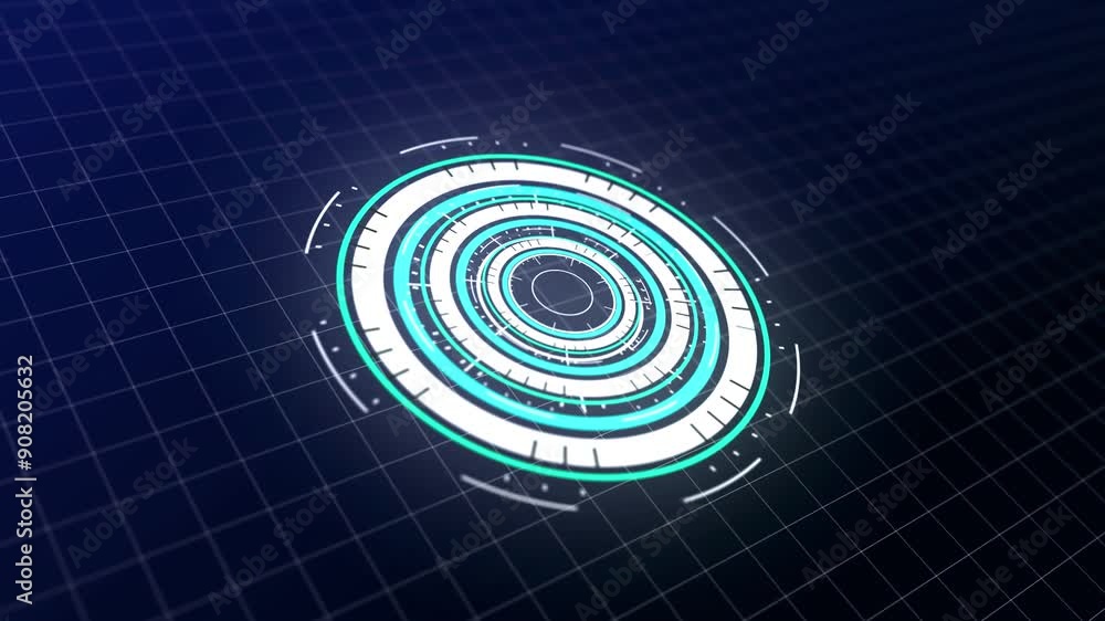 Circle HUD technological futuristic elements.Sci circle elements ...