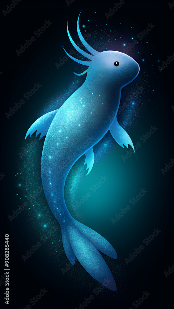 Noctiluca scintillans, sea sparkle animal - vector silhouette picture ...