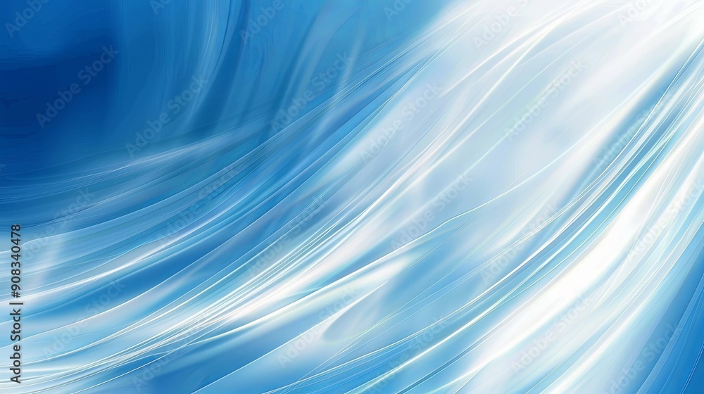 Corporate Sky Blue PowerPoint Template with White Gradient, Raw Style ...