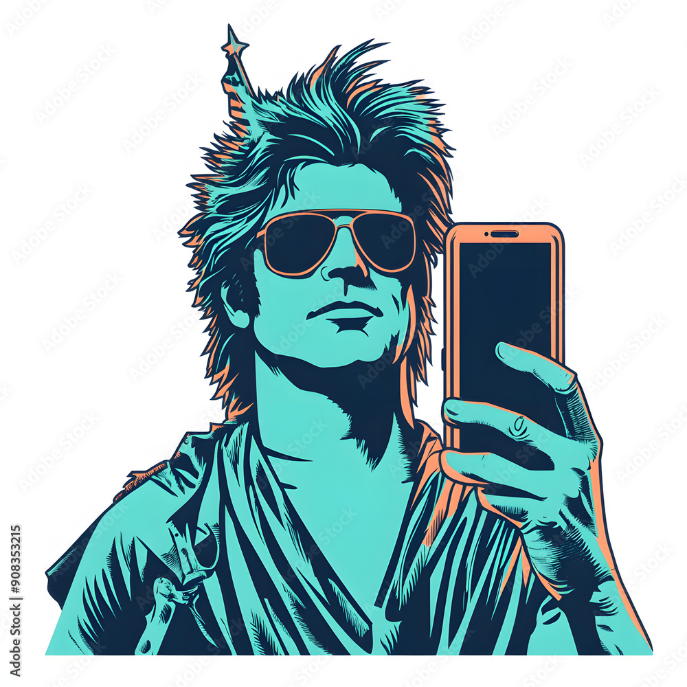 new york, usa - 30 june 2024: bon jovi logo or icon on phone screen ...