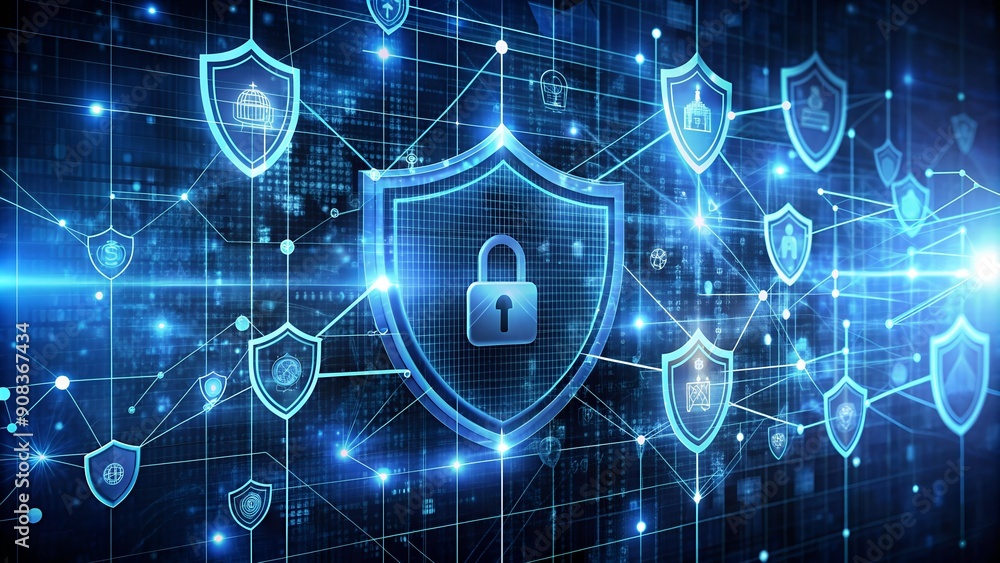 Cybersecurity Fortress A Visual Representation Of Threat Detection And Response In A Modern Soc