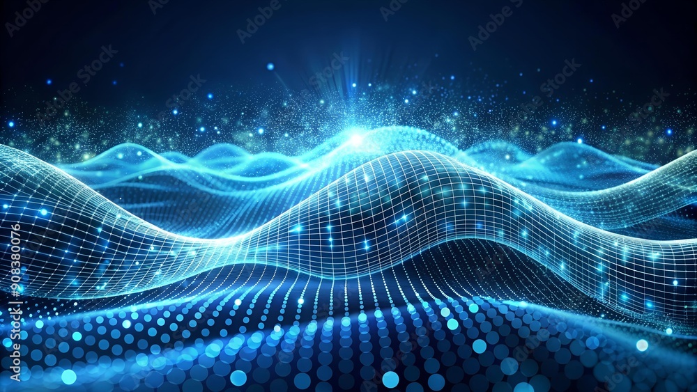 Timewave: A Rippling Wave of Digital Information and Temporal Distortions AI Generated Stock ...